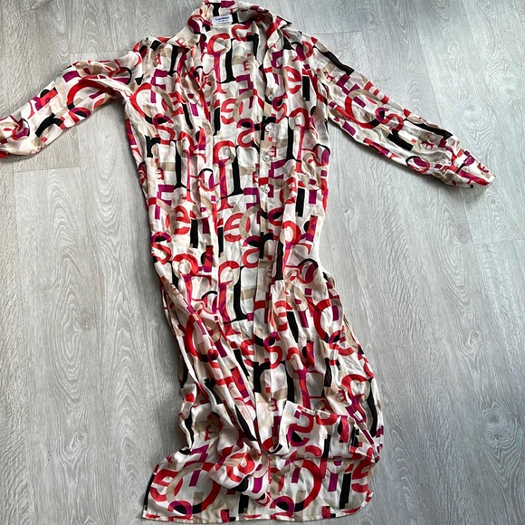 Louis Feraud | Swim | Vintage Louis Feraud Logo Long Cover Up Blouse ...